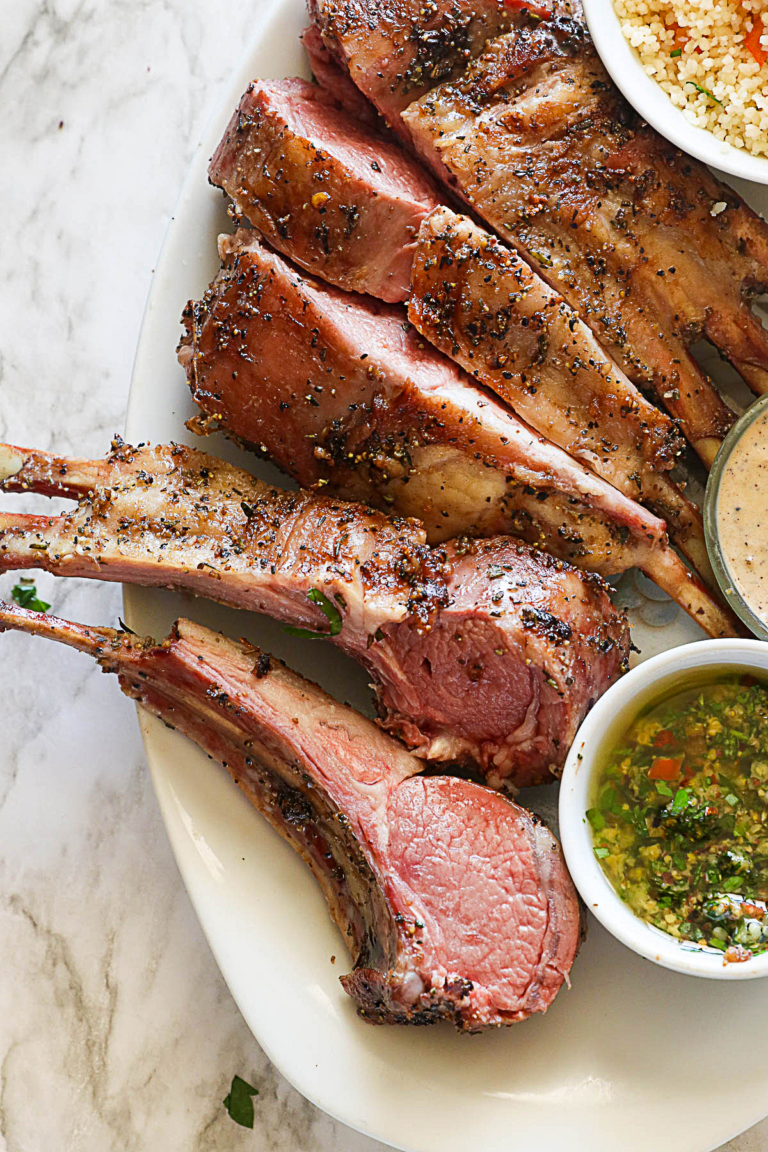 Smoked Rack of Lamb - feedthegrill.com