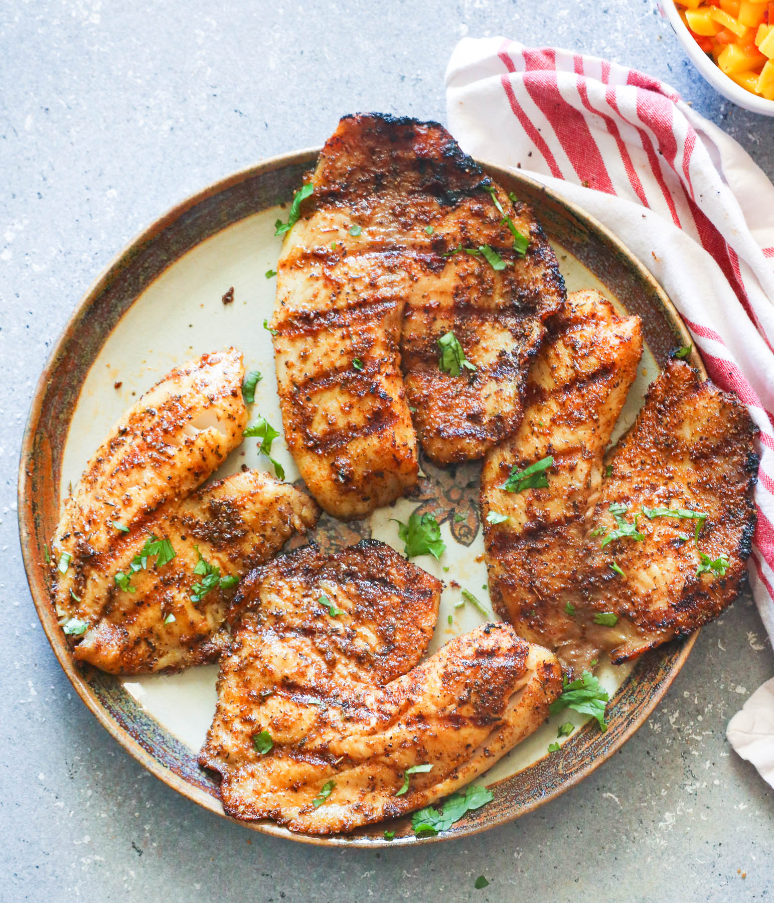 Grilled Tilapia Fillets - feedthegrill.com